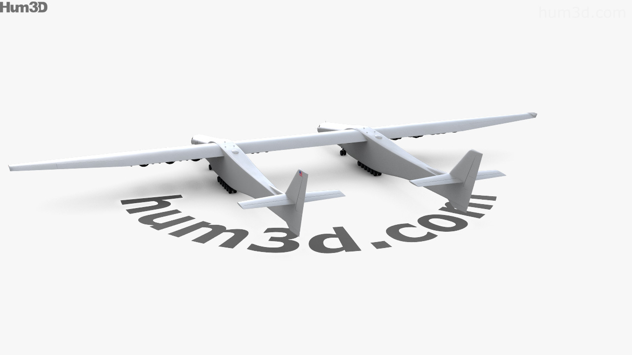 360 view of Scaled Composites Stratolaunch Model 351 3D model ...