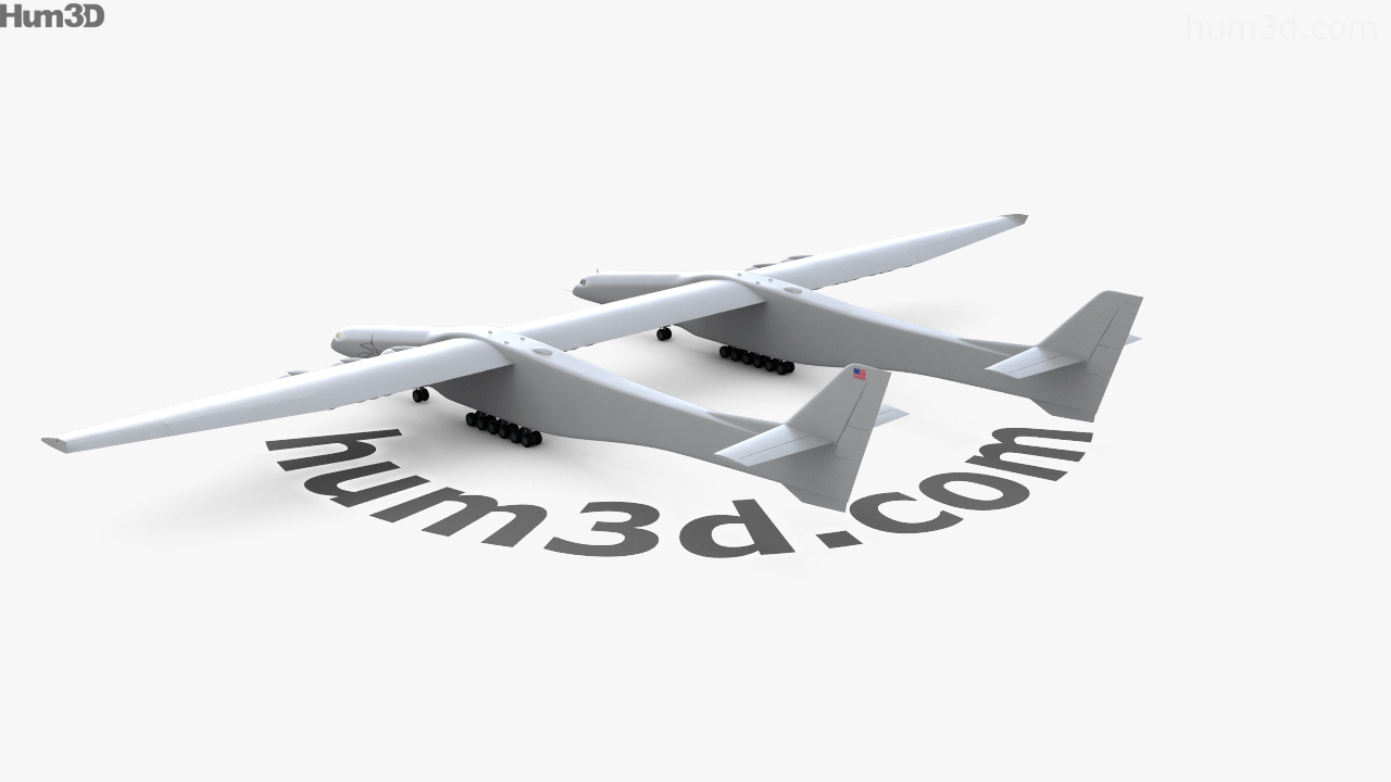 360 view of Scaled Composites Stratolaunch Model 351 3D model ...