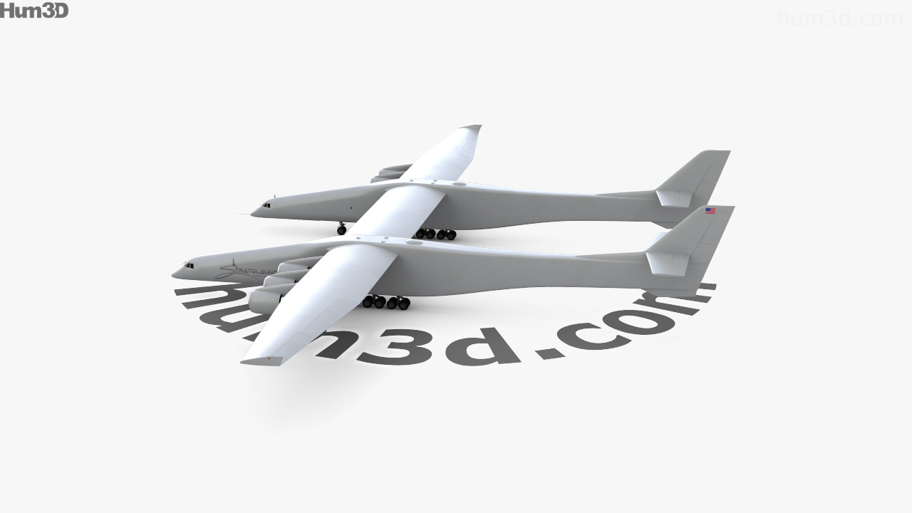 360 view of Scaled Composites Stratolaunch Model 351 3D model ...