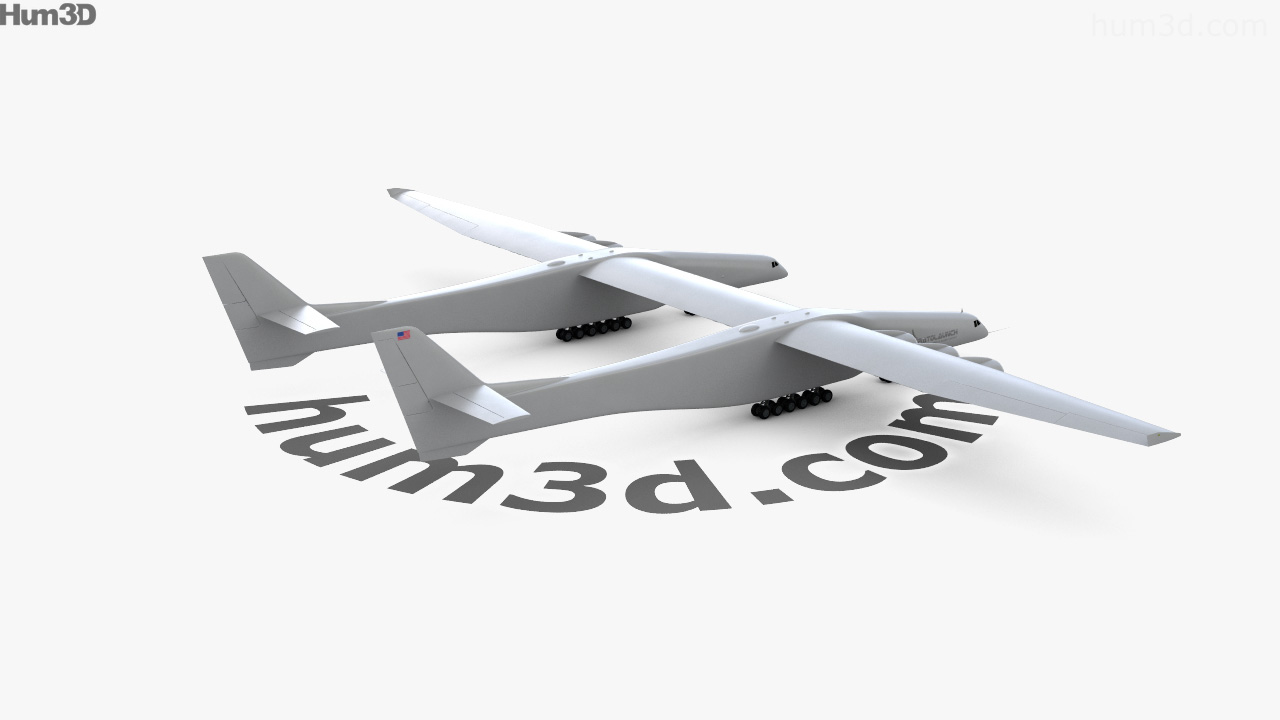 360 view of Scaled Composites Stratolaunch Model 351 3D model ...