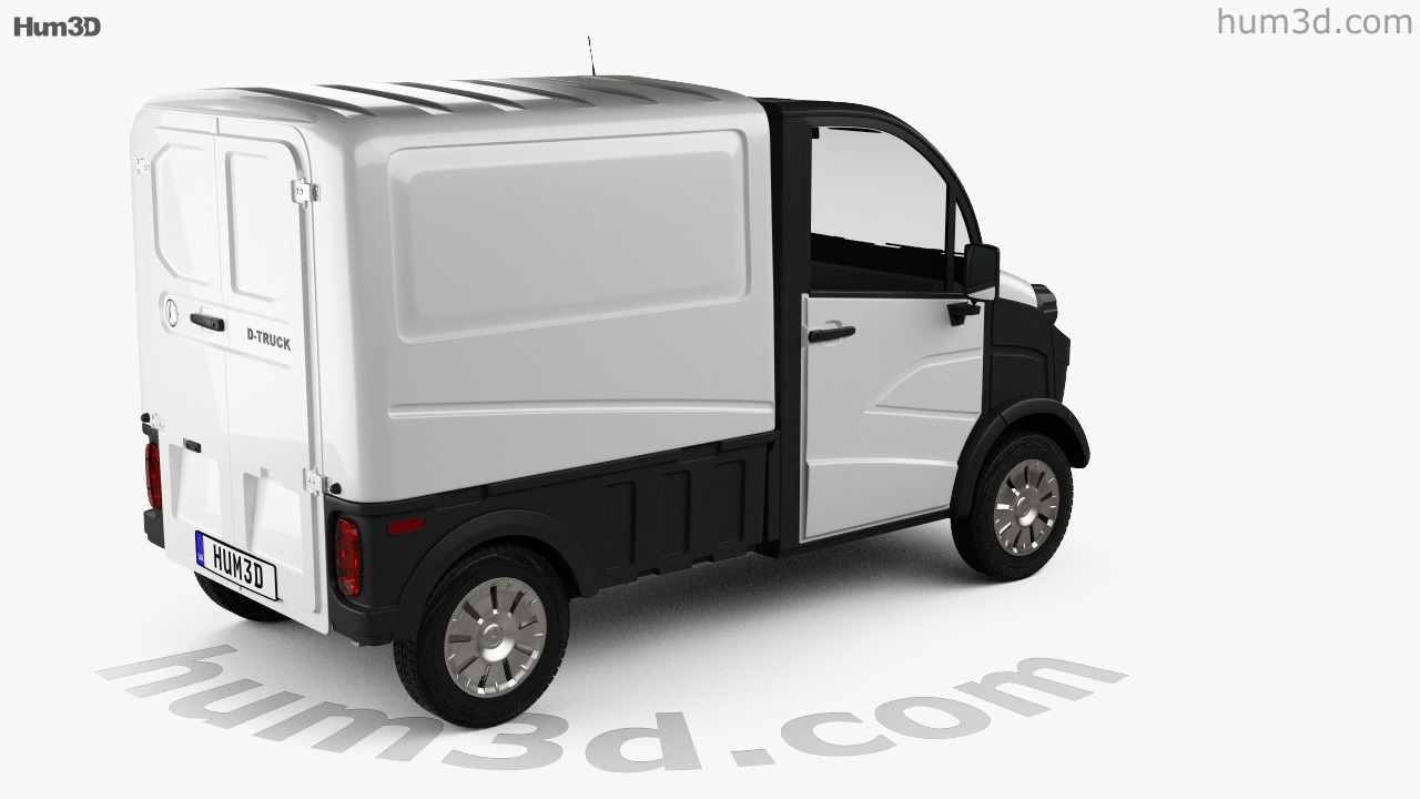 360 view of Aixam D-Truck Van 2023 3D model - 3DModels store
