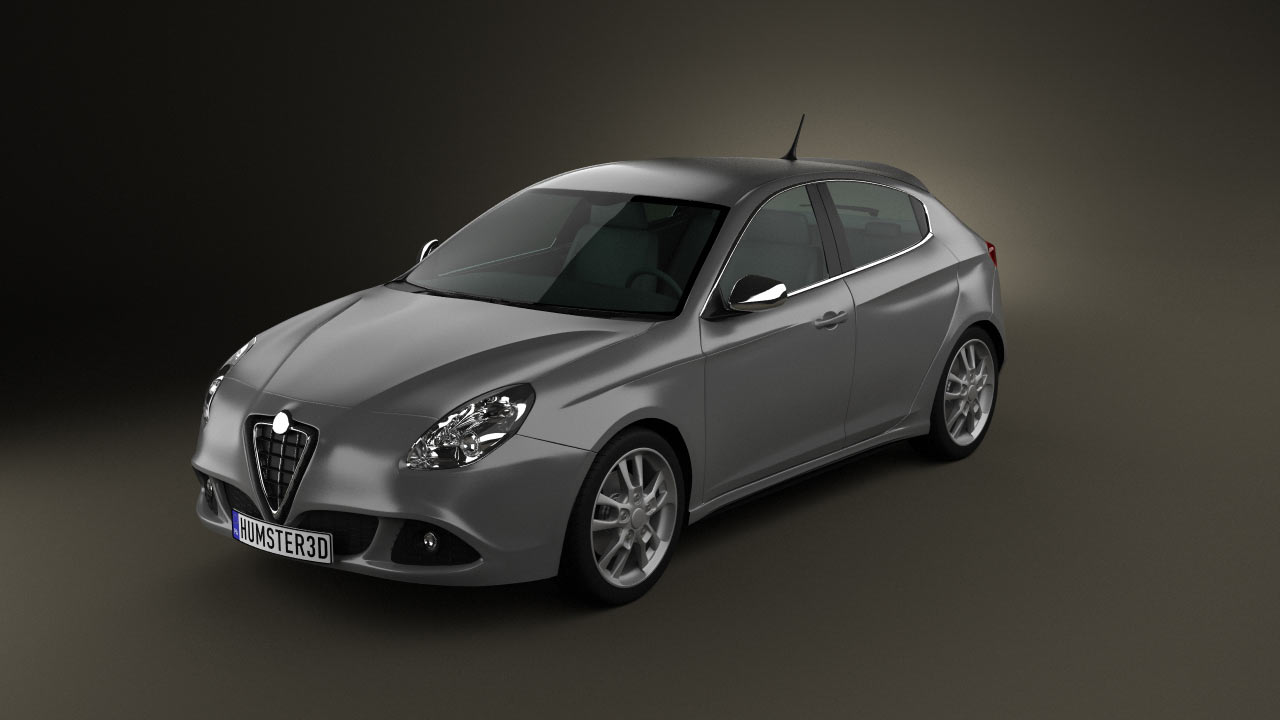 360 view of Alfa Romeo Giulietta 2012 3D model - 3DModels store