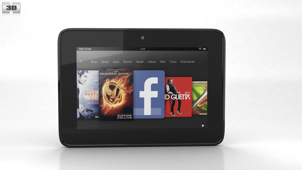 360 view of Amazon Kindle Fire HD 7 inches 3D model - 3DModels store