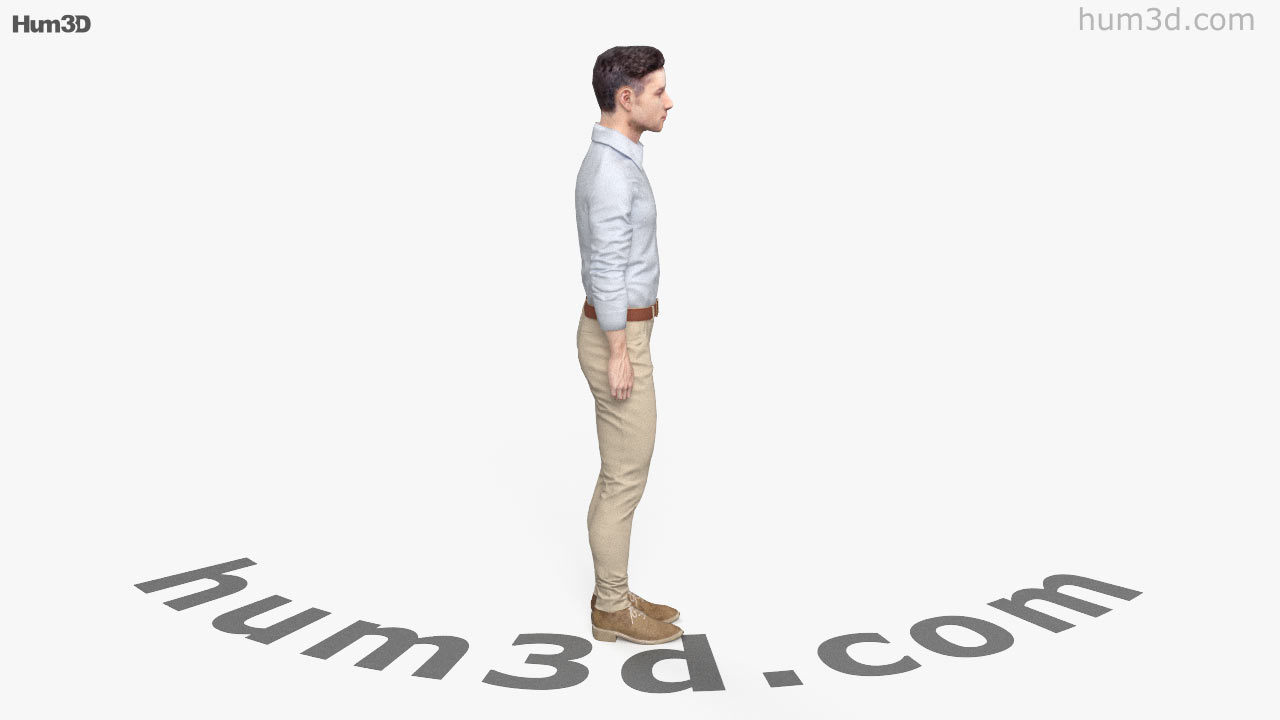 360 view of Generic Man 3D model - 3DModels store