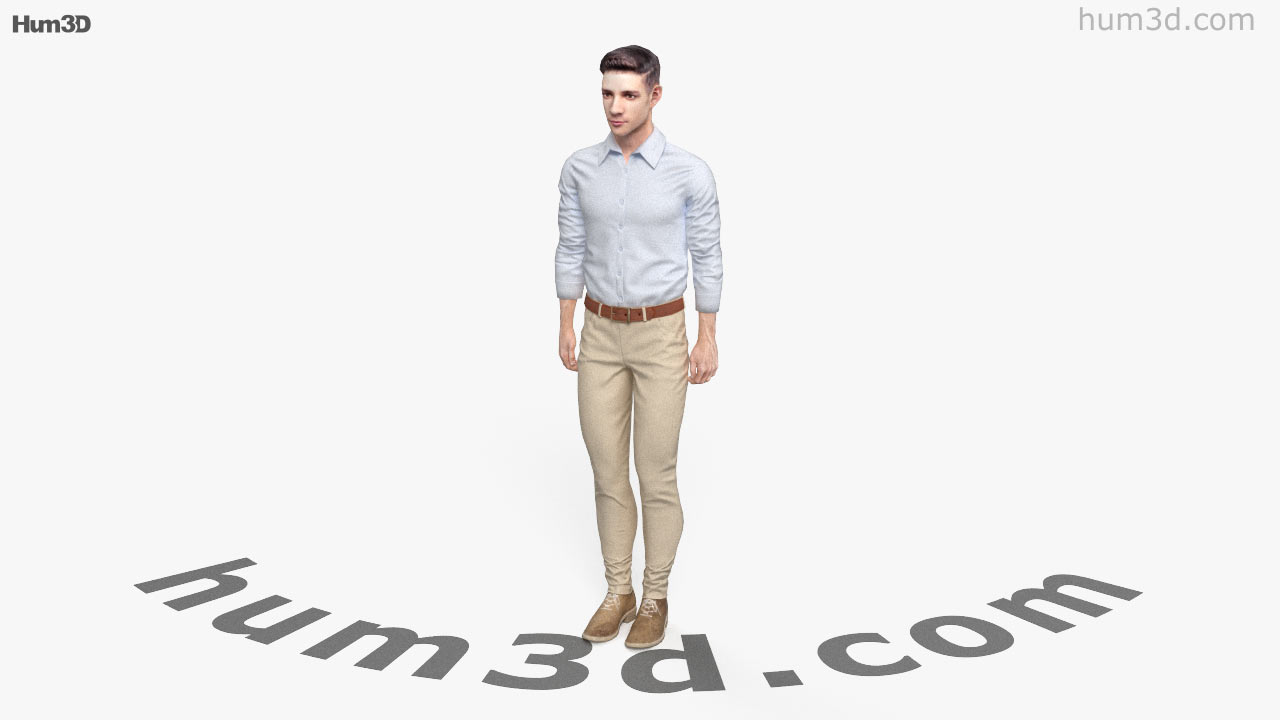 360 view of Generic Man 3D model - 3DModels store