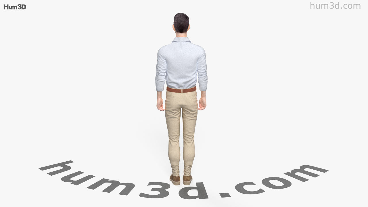 360 view of Generic Man 3D model - 3DModels store
