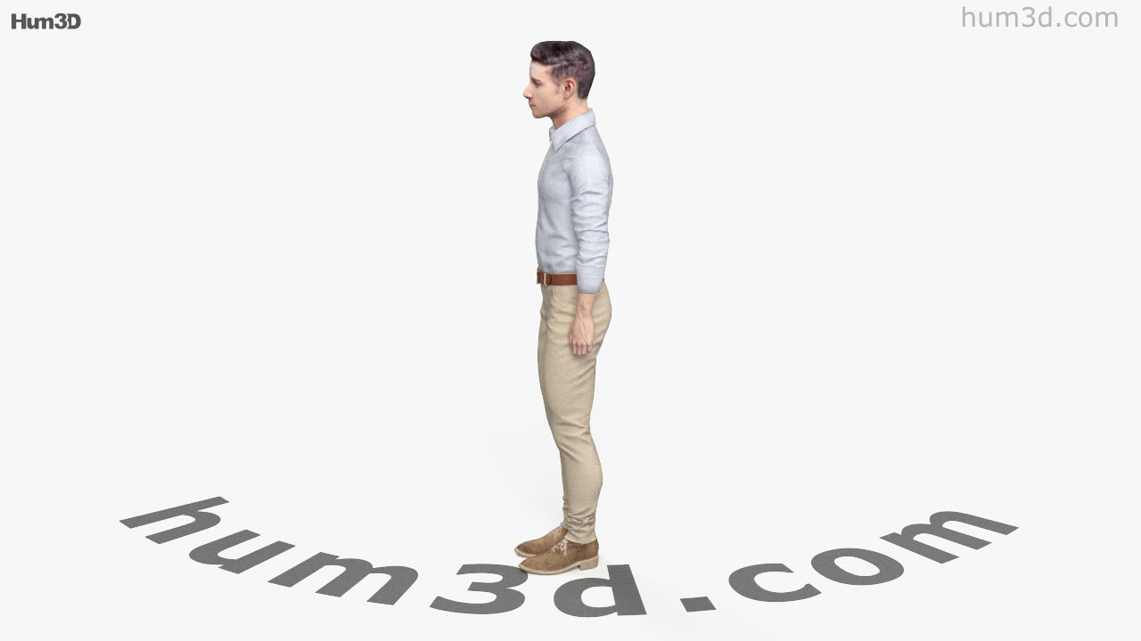 360 view of Generic Man 3D model - 3DModels store