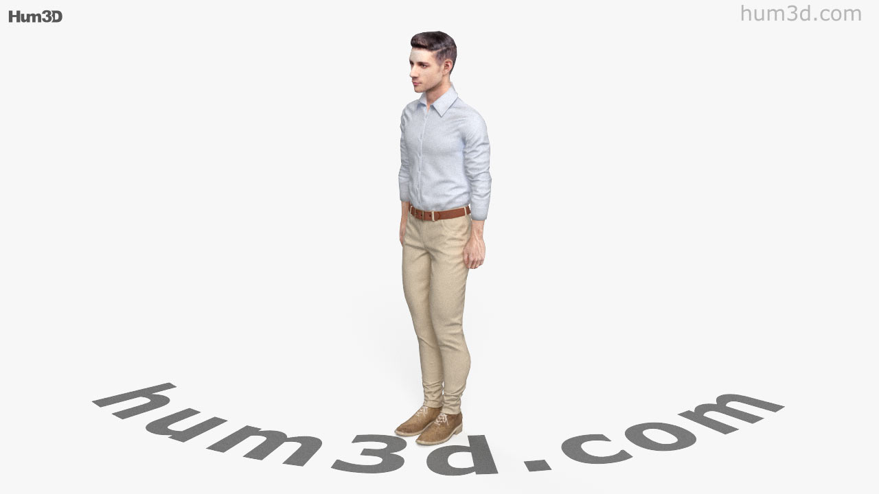 360 view of Generic Man 3D model - 3DModels store