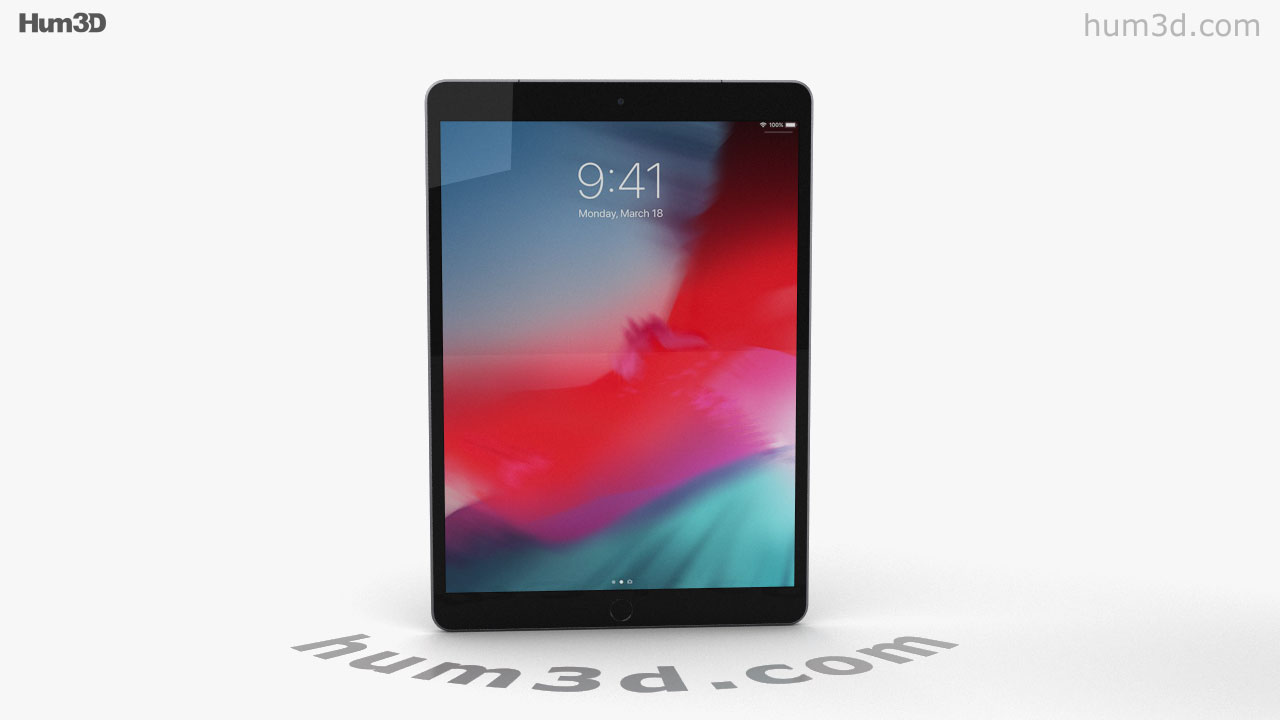 360 view of Apple iPad Air (2019) Cellular Space Gray 3D model ...