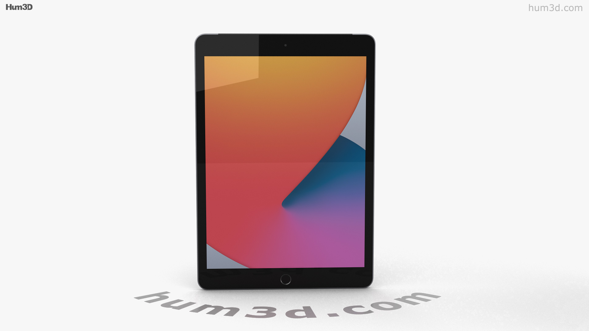 360 view of Apple iPad 10.2 (2020) Cellular Space Gray 3D model ...