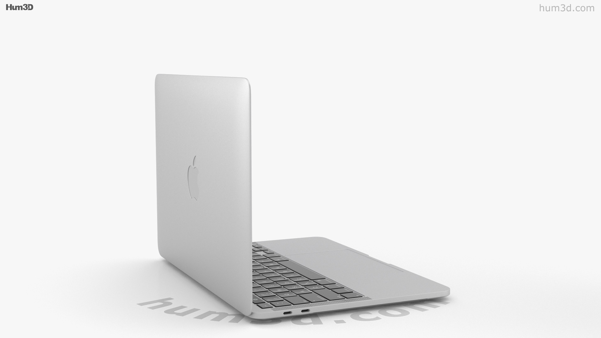 360 view of Apple MacBook Pro 13-inch 2020 M1 Silver 3D model ...