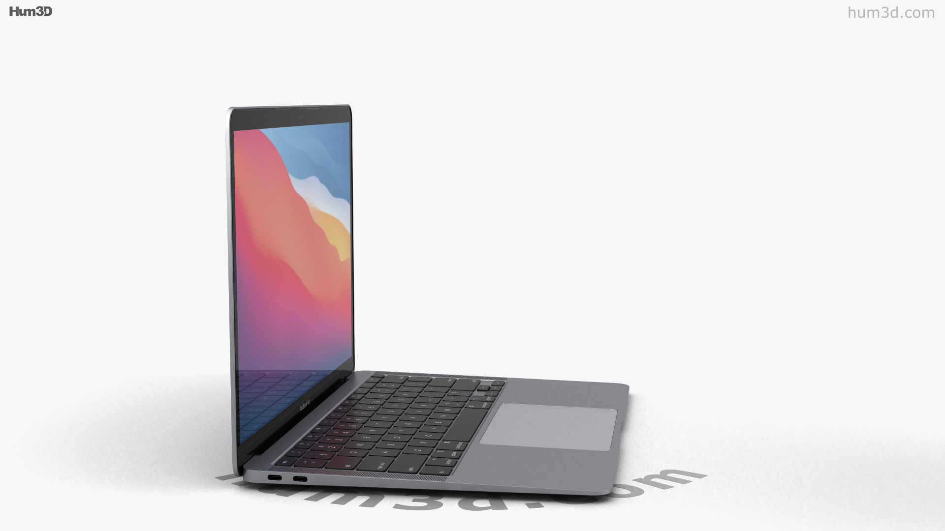 360 view of Apple MacBook Air 2020 M1 Space Gray 3D model - 3DModels store