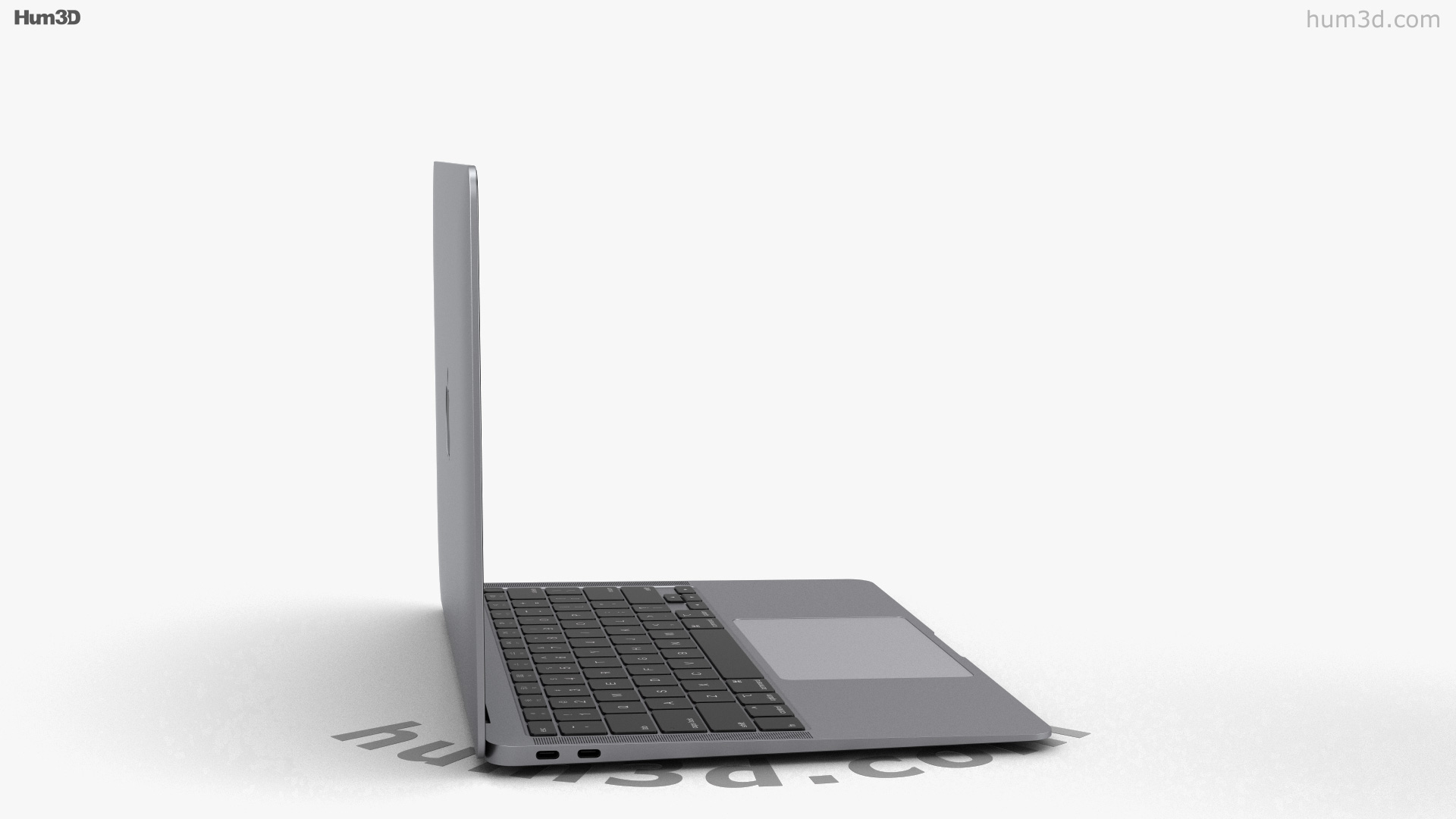 360 view of Apple MacBook Air 2020 M1 Space Gray 3D model - 3DModels store