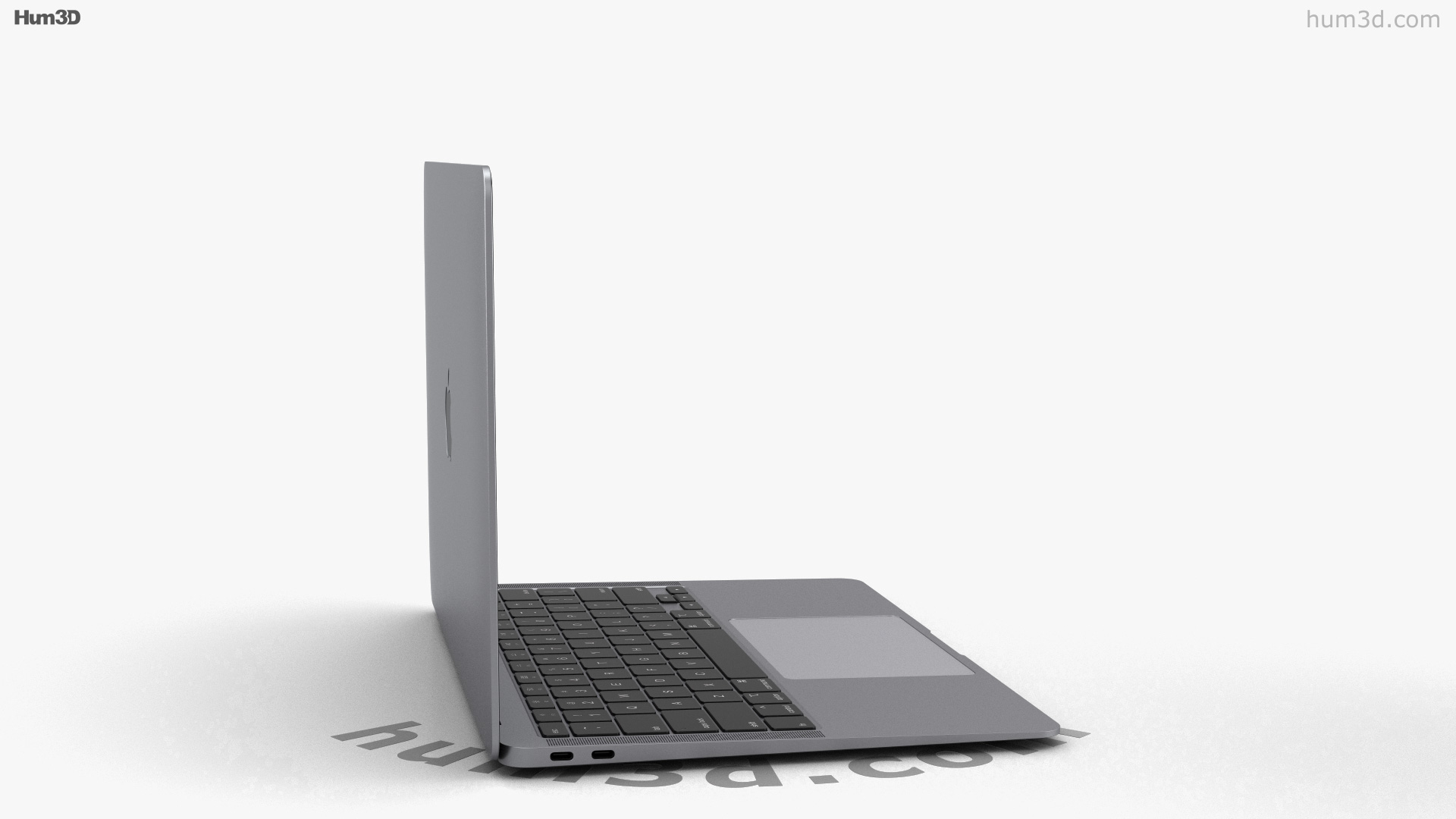 360 view of Apple MacBook Air 2020 M1 Space Gray 3D model - 3DModels store
