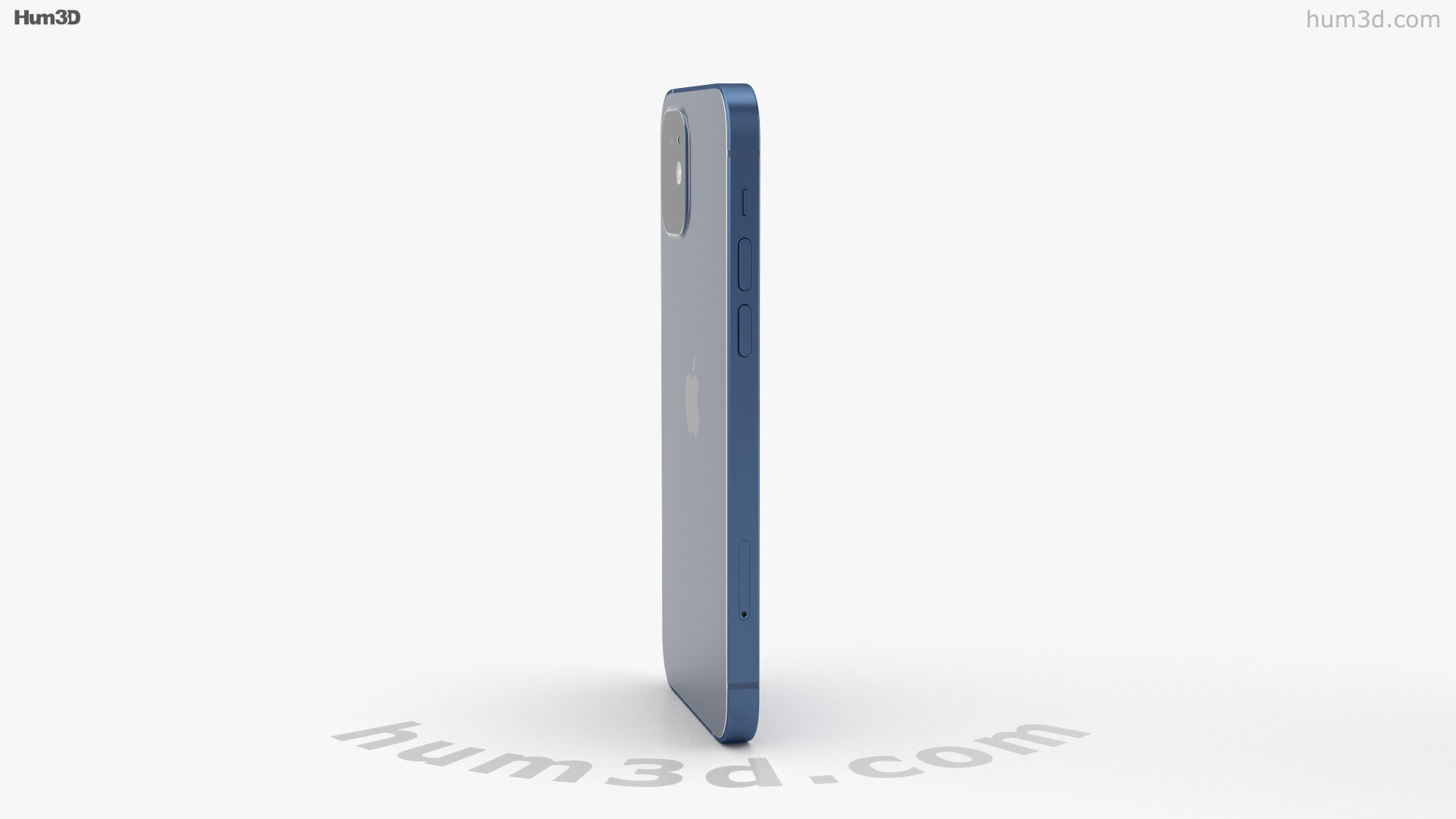 360 view of Apple iPhone 13 Blue 3D model - 3DModels store