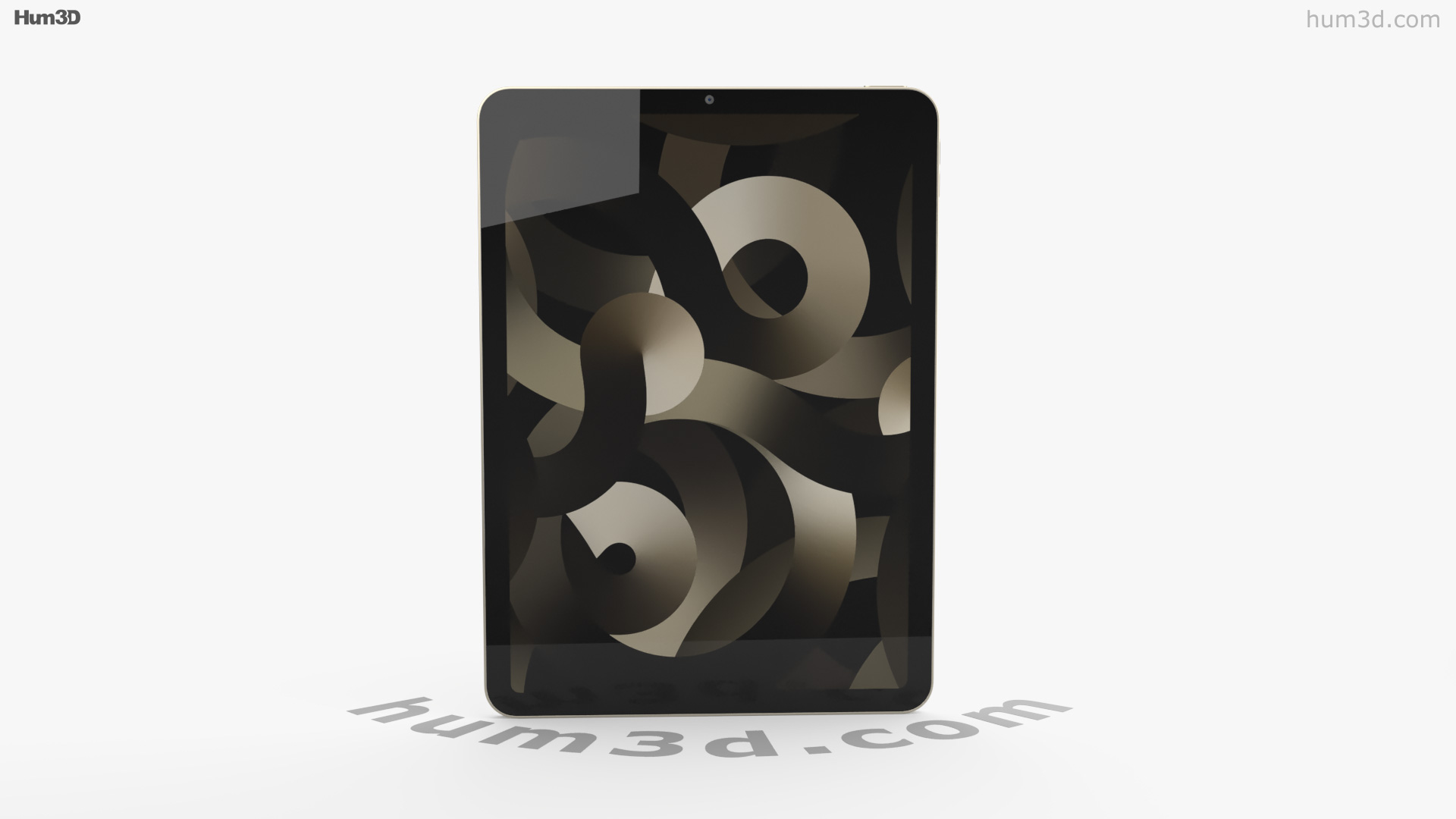 360 view of Apple iPad Air 2022 Starlight 3D model - 3DModels store