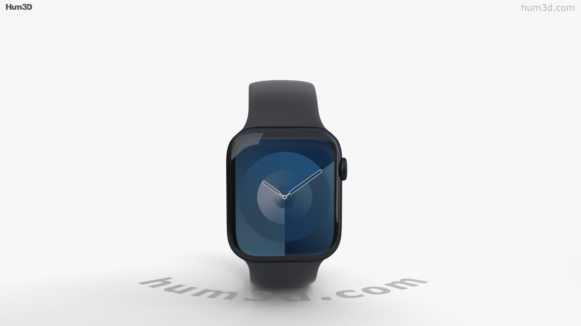 Apple Watch Series 9 45mm Midnight Aluminum Case with Solo Loop 3Dモデルの ...