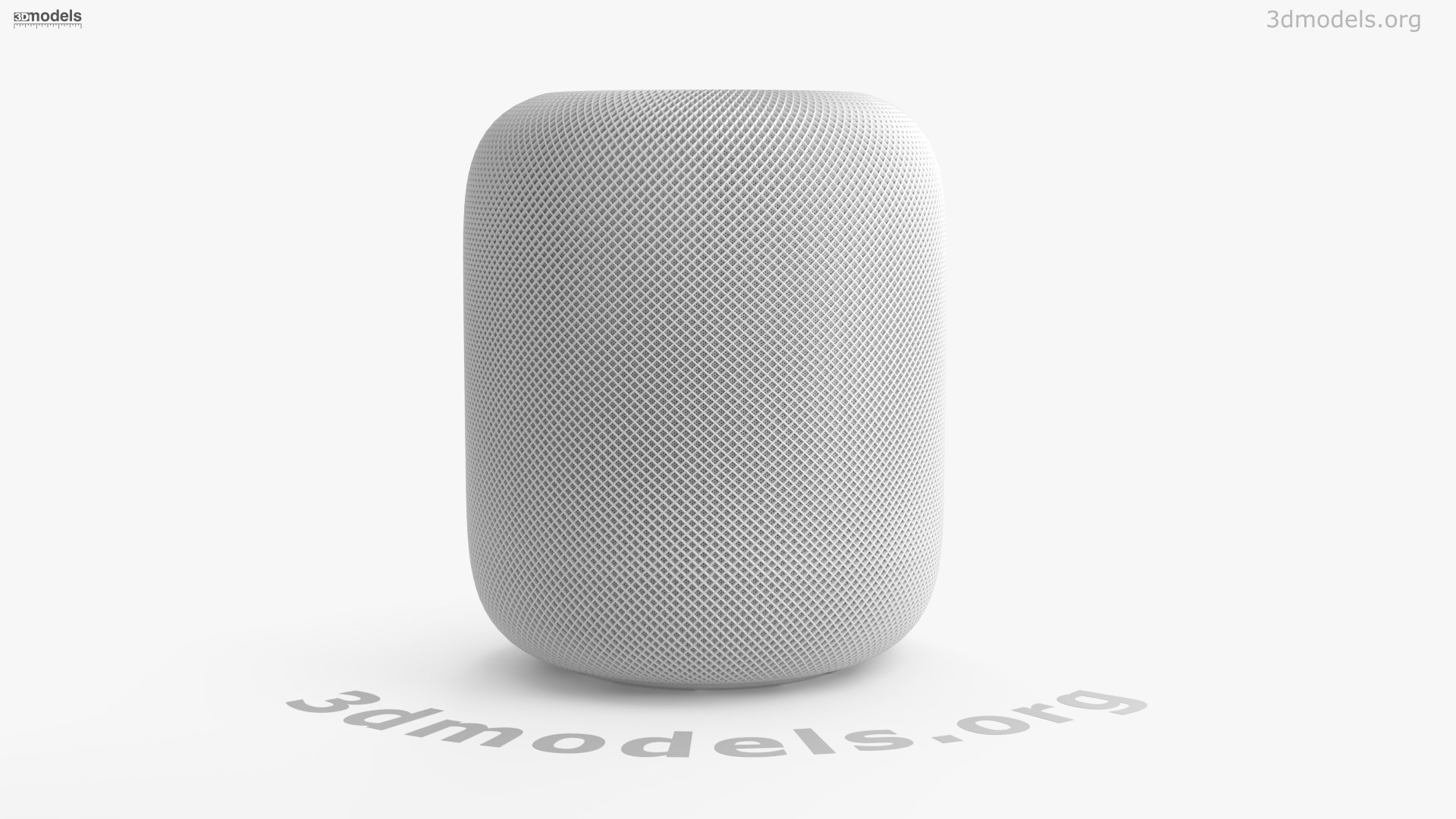 360 view of Apple HomePod 2nd Generation White 3D model - 3DModels store
