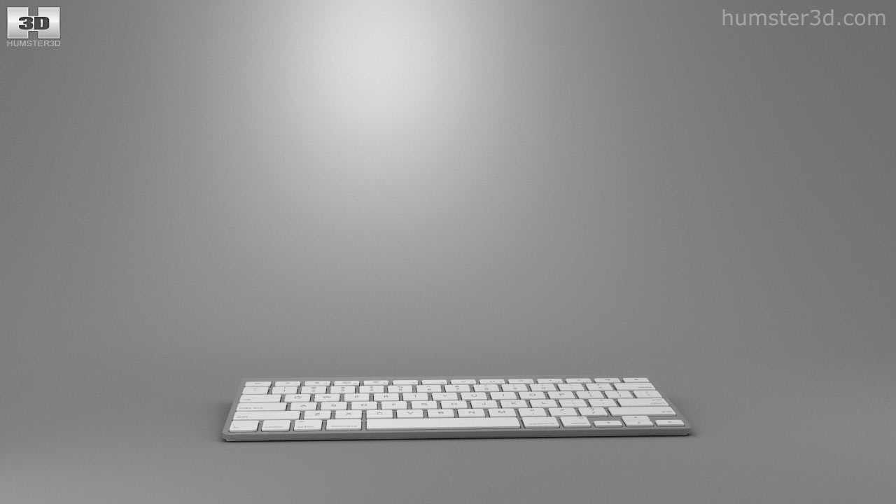 360 view of Apple Wireless Keyboard 3D model - 3DModels store
