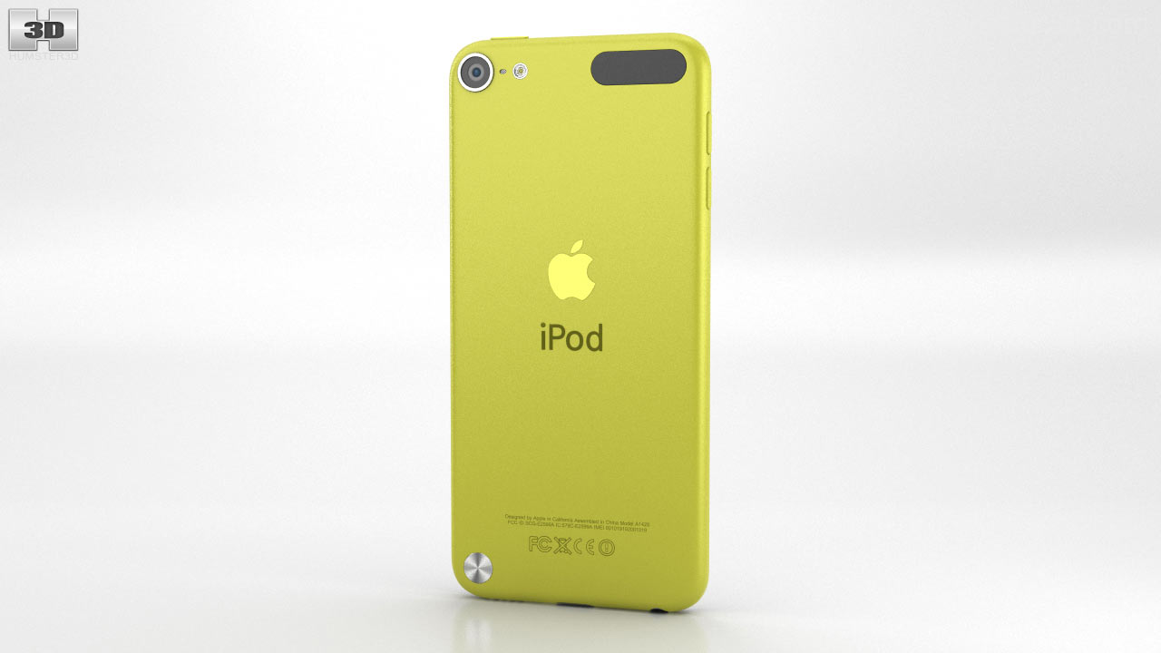 360 view of Apple iPod Touch Yellow 3D model - 3DModels store