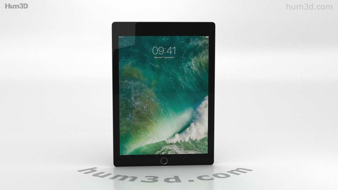 360 view of Apple iPad 9.7-inch Space Gray 3D model - 3DModels store