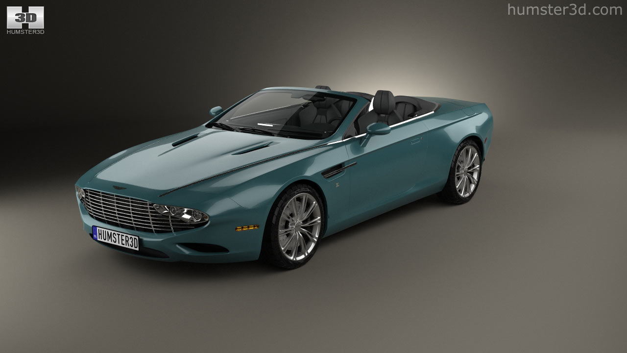 360 view of Aston Martin DB9 Spyder Zagato Centennial 2016 3D model ...