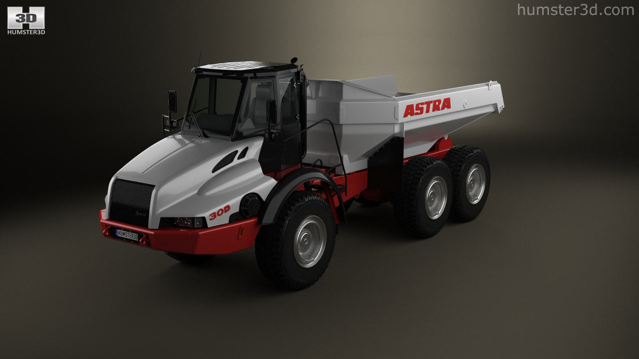 360 view of Astra ADT 30D Dump Truck 2016 3D model - 3DModels store