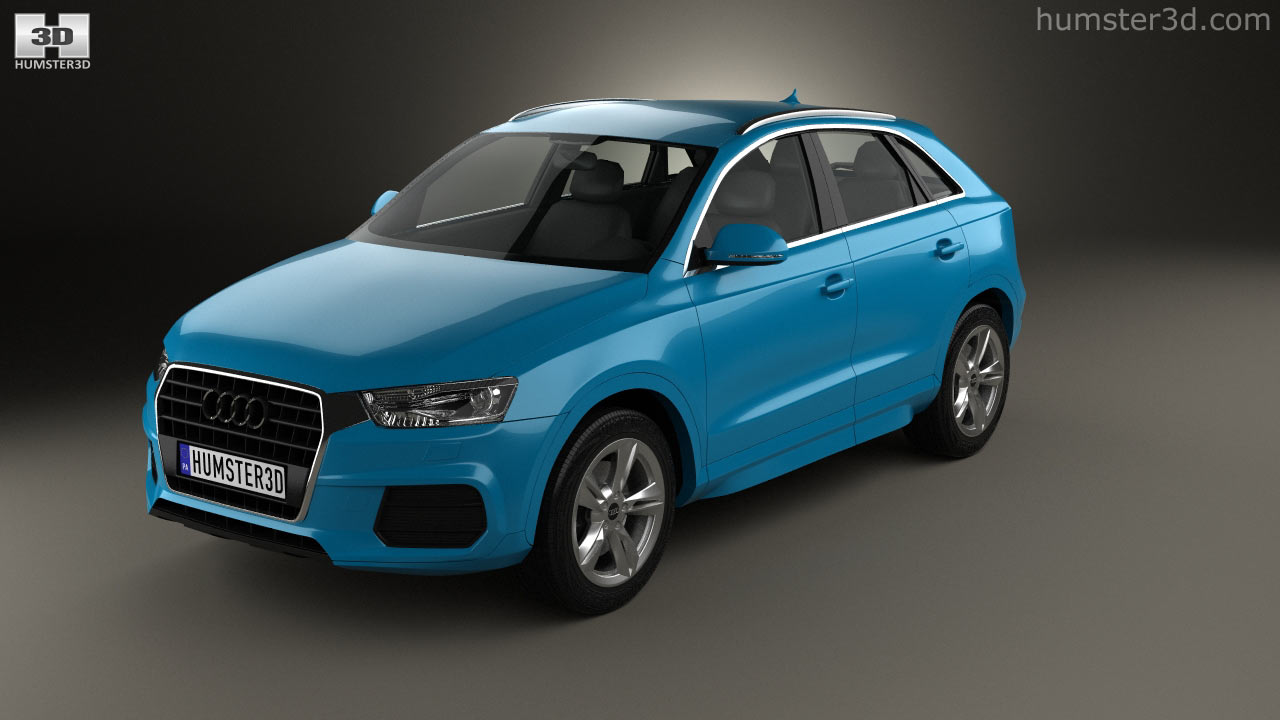 360 view of Audi Q3 2018 3D model - 3DModels store
