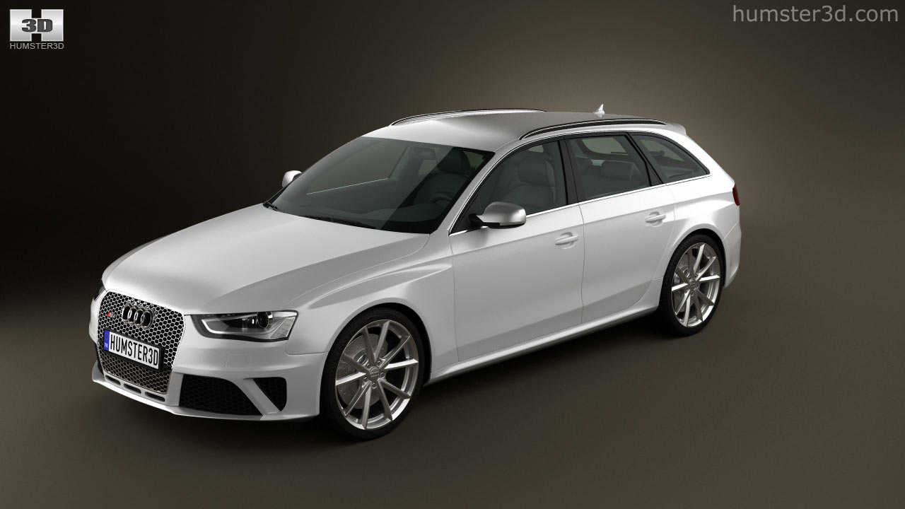 360 view of Audi RS4 Avant 2016 3D model - 3DModels store