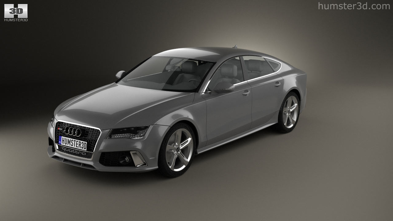360 view of Audi RS7 (4G) sportback 2016 3D model - 3DModels store
