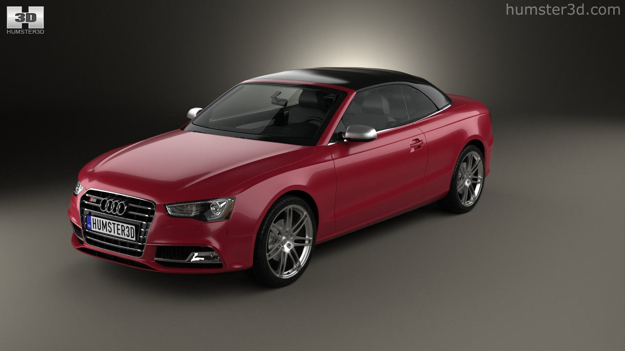 360 view of Audi S5 cabriolet 2015 3D model - 3DModels store
