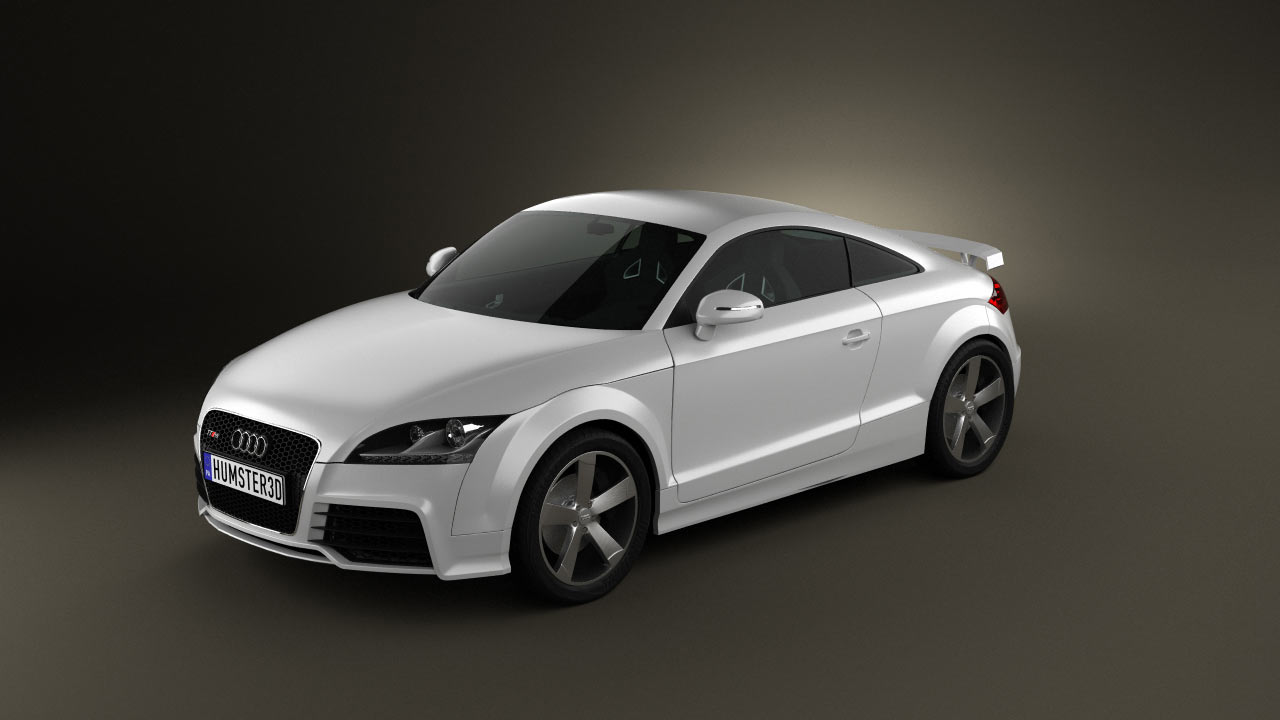360 view of Audi TT RS Coupe with HQ interior 2013 3D model - 3DModels ...