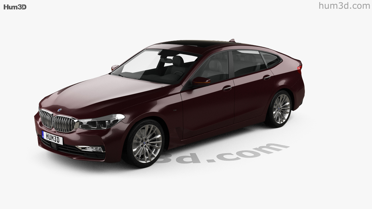 360 view of BMW 6 Series (G32) Gran Turismo Luxury Line 2020 3D model ...