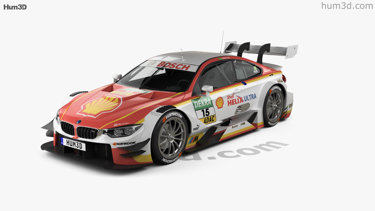 360 view of BMW M4 (F82) DTM Shell 2019 3D model - 3DModels store