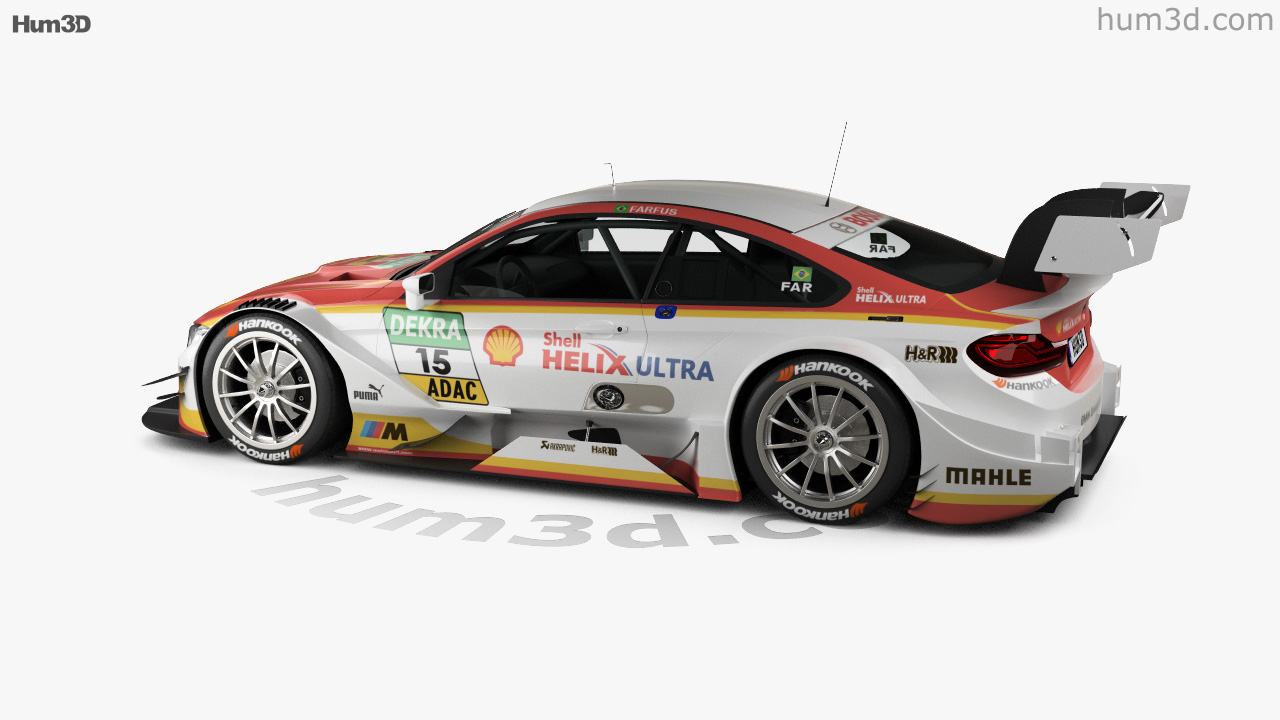 360 view of BMW M4 (F82) DTM Shell 2019 3D model - 3DModels store