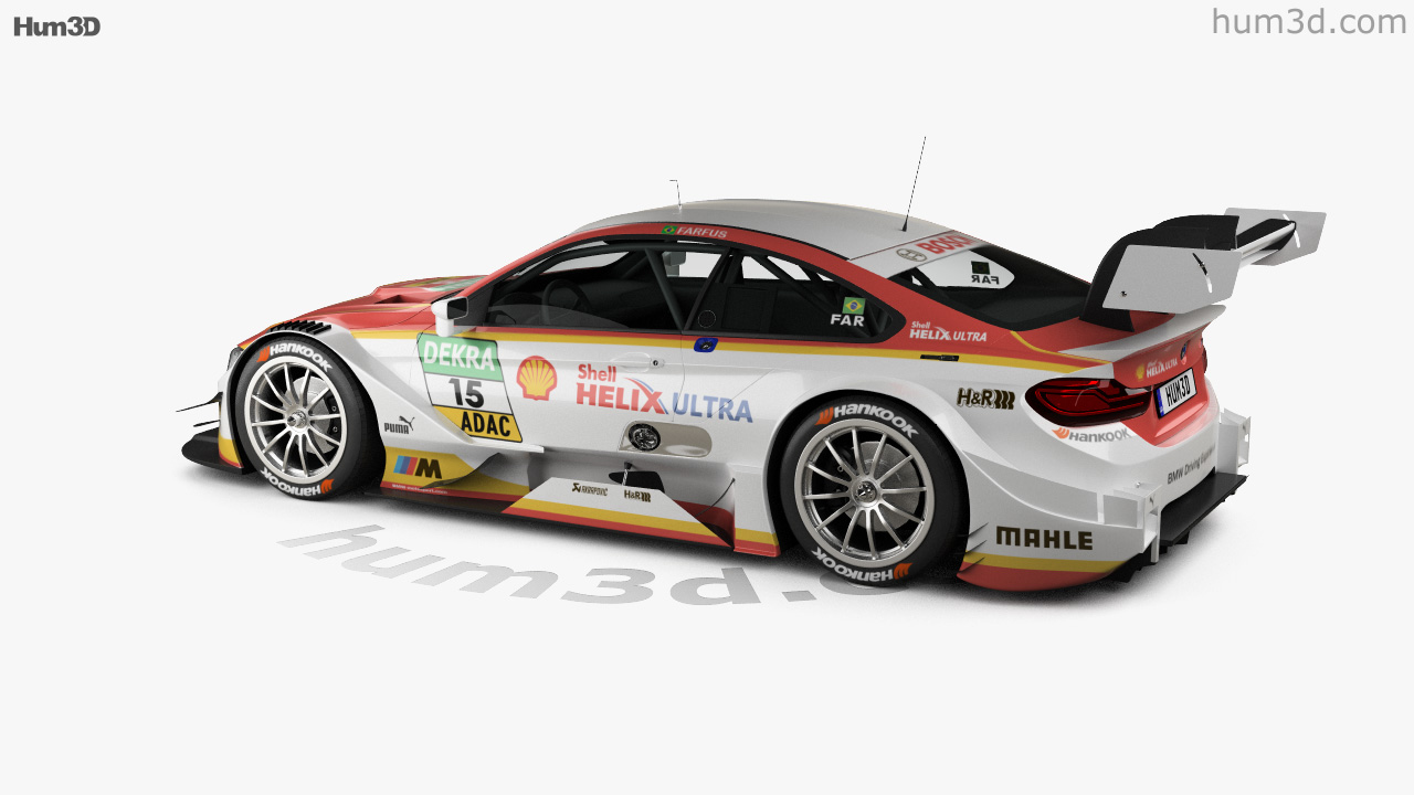 360 view of BMW M4 (F82) DTM Shell 2019 3D model - 3DModels store