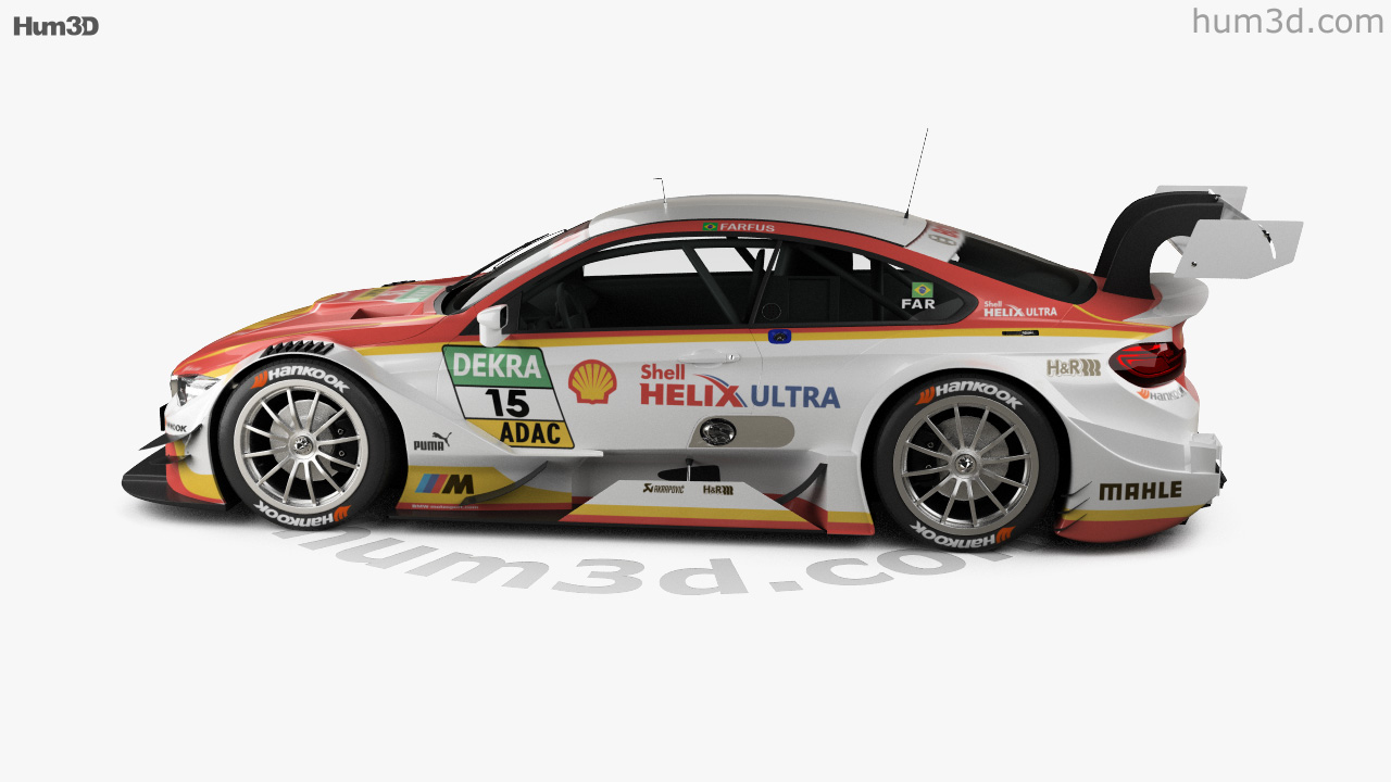 360 view of BMW M4 (F82) DTM Shell 2019 3D model - 3DModels store