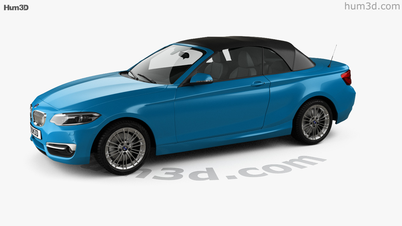 360 view of BMW 2 Series (F23) Luxury Line convertible 2020 3D model ...
