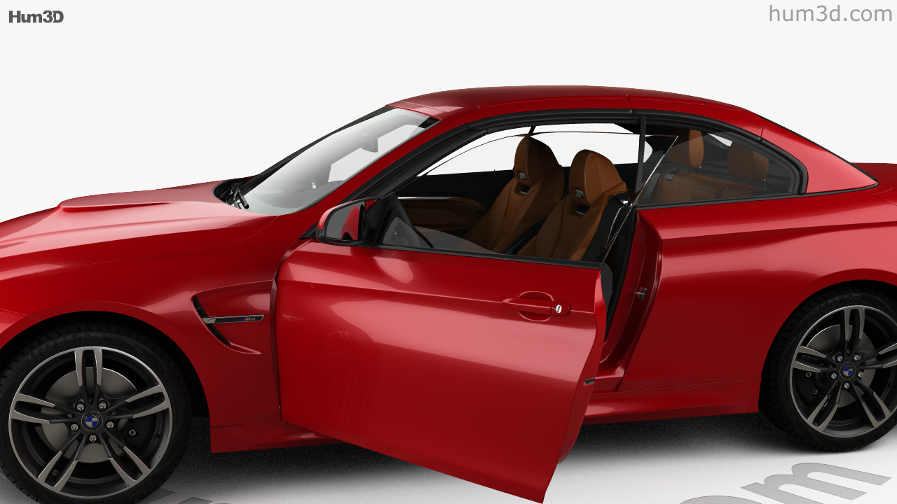 360 view of BMW M4 (F83) convertible with HQ interior 2017 3D model ...