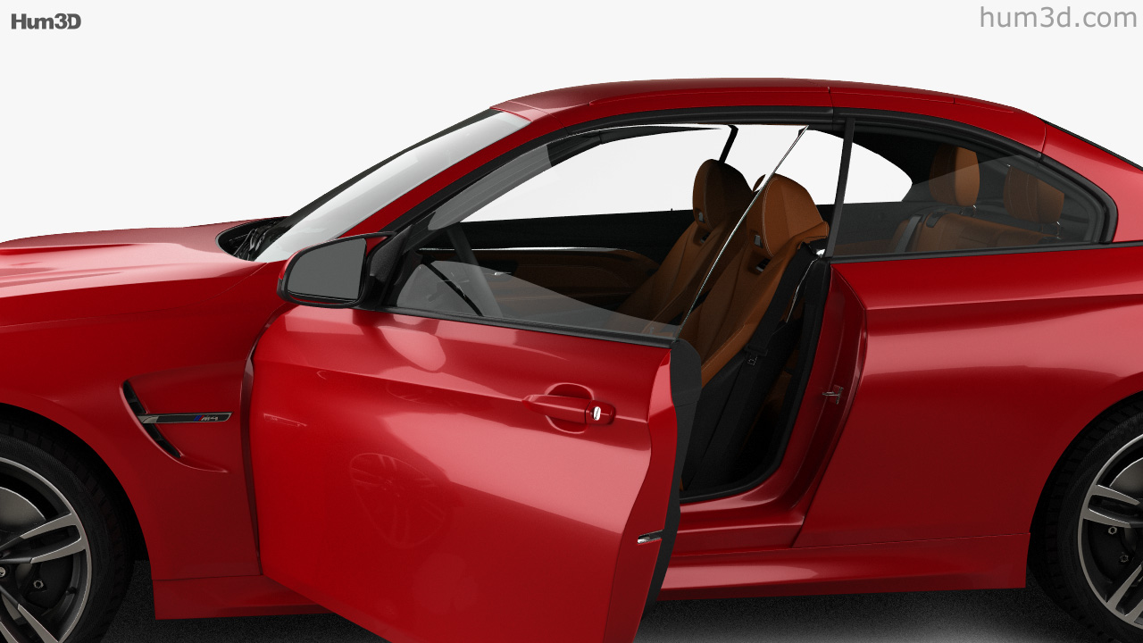 360 view of BMW M4 (F83) convertible with HQ interior 2017 3D model ...