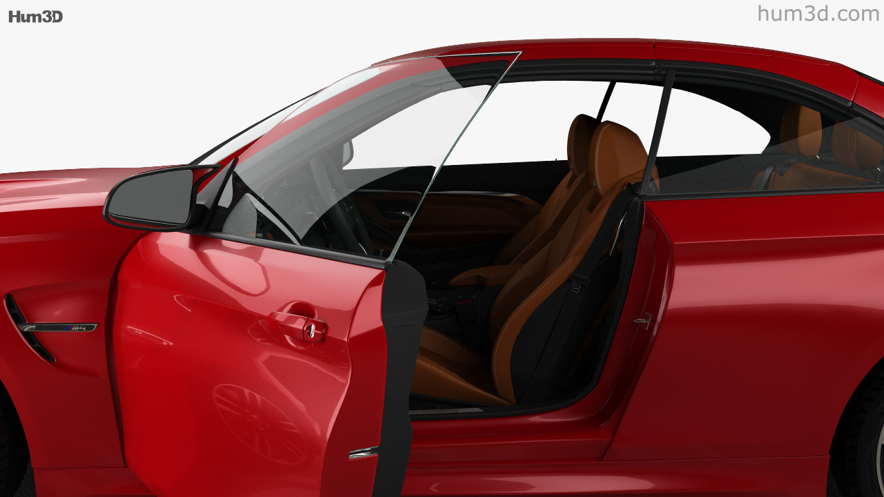 360 view of BMW M4 (F83) convertible with HQ interior 2017 3D model ...