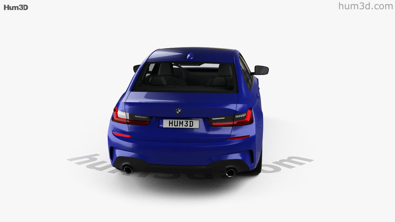 360 view of BMW 3 Series (G20) M Sport sedan 2021 3D model - 3DModels store