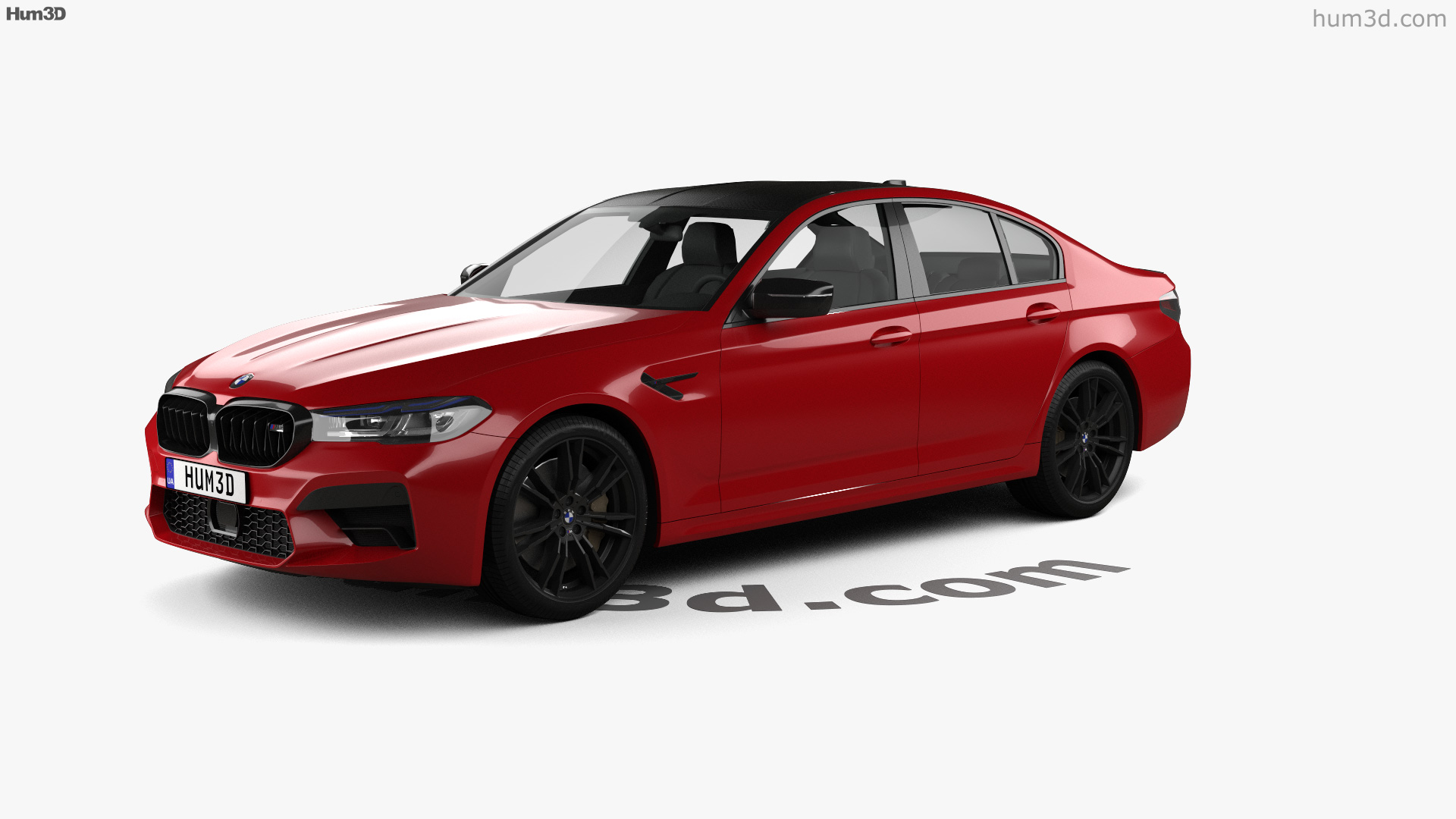 360 view of BMW M5 sedan 2022 3D model - 3DModels store