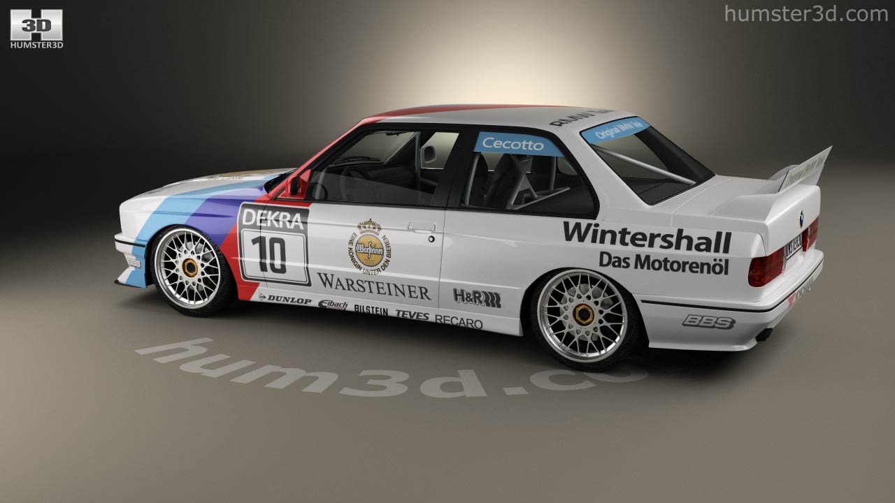 360 view of BMW M3 E30 DTM 1993 3D model - 3DModels store