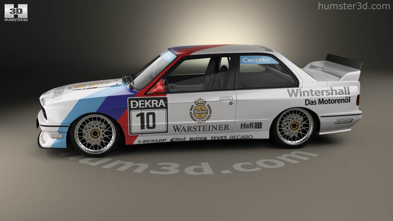 360 view of BMW M3 E30 DTM 1993 3D model - 3DModels store