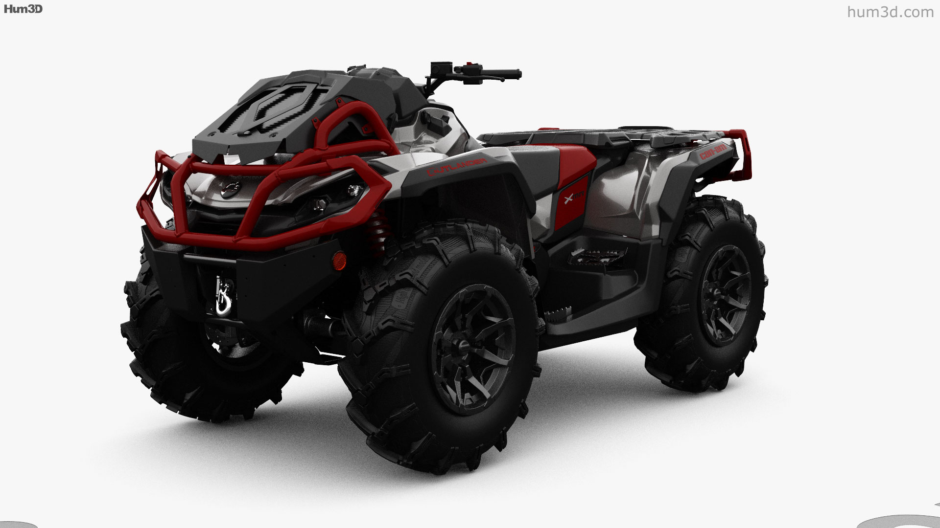 360 view of BRP Can-Am Outlander X MR 1000R 2025 3D model - 3DModels store