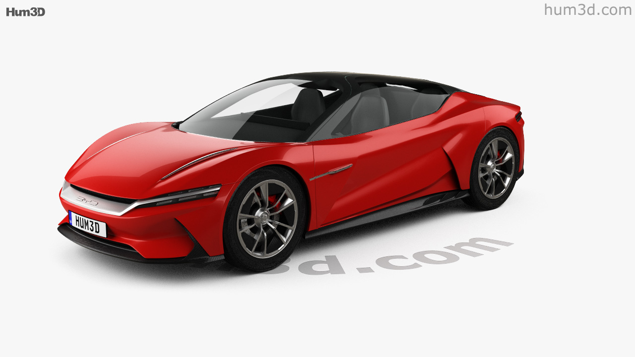 360 view of BYD e-SEED GT 2022 3D model - 3DModels store