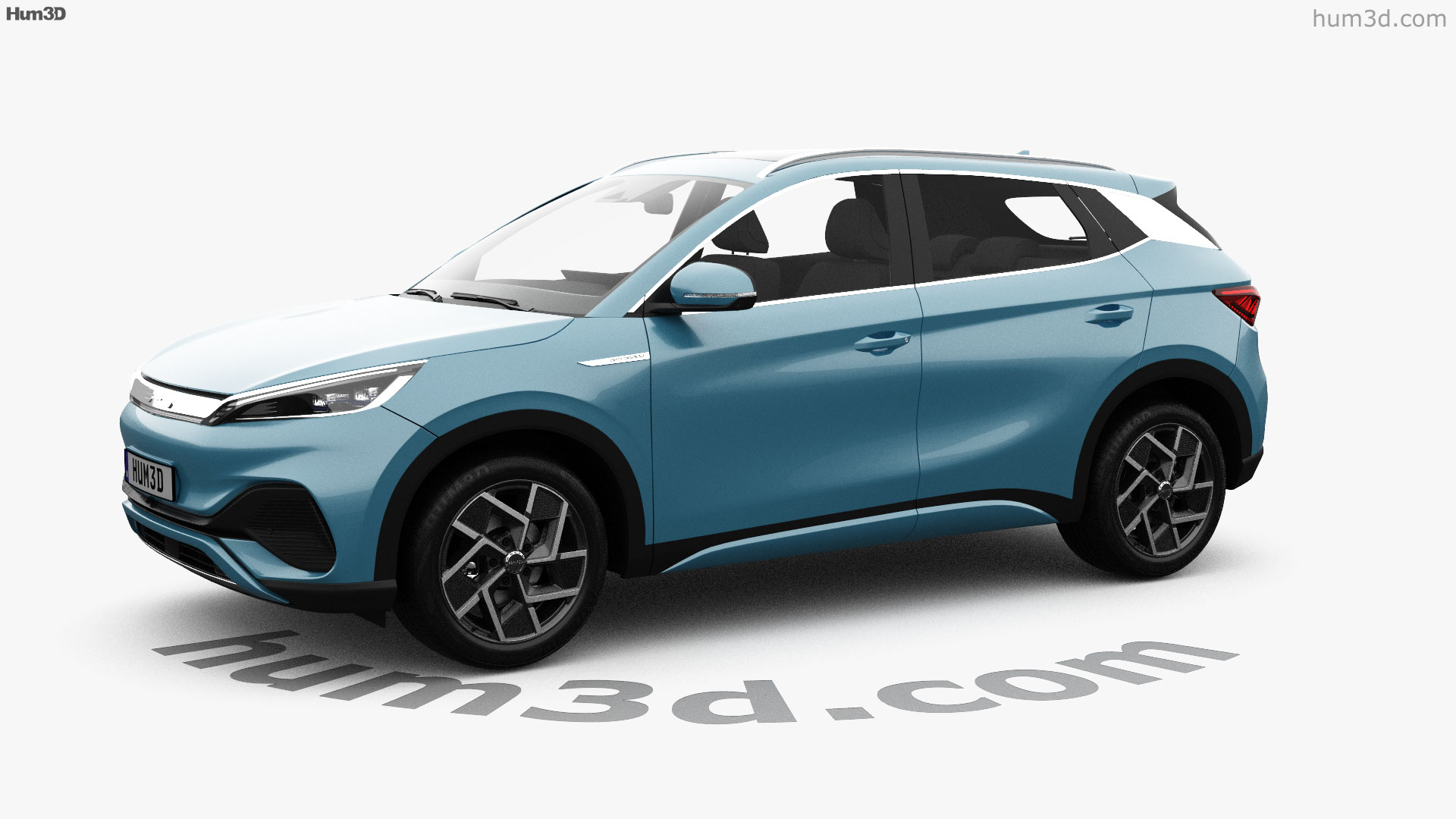 360 view of BYD Atto 3 2024 3D model - 3DModels store