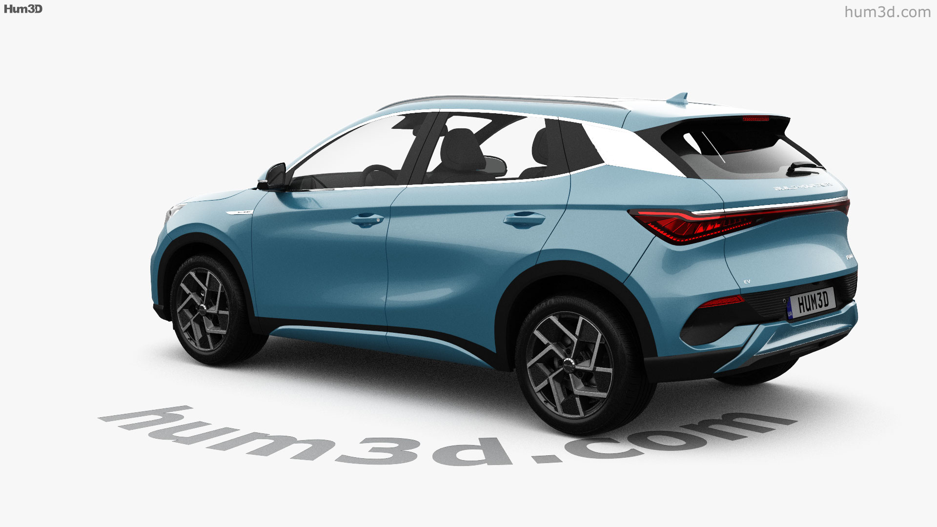 360 view of BYD Atto 3 2024 3D model - 3DModels store