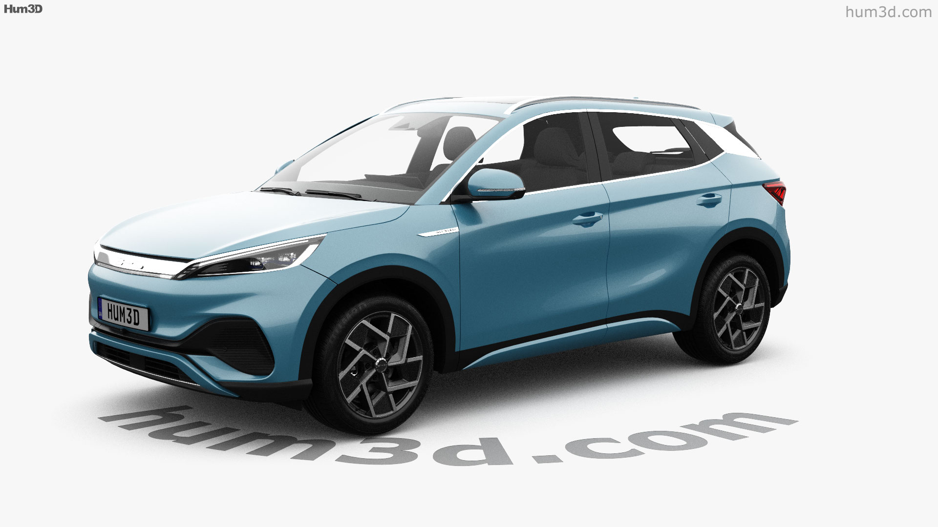 360 view of BYD Atto 3 2024 3D model - 3DModels store